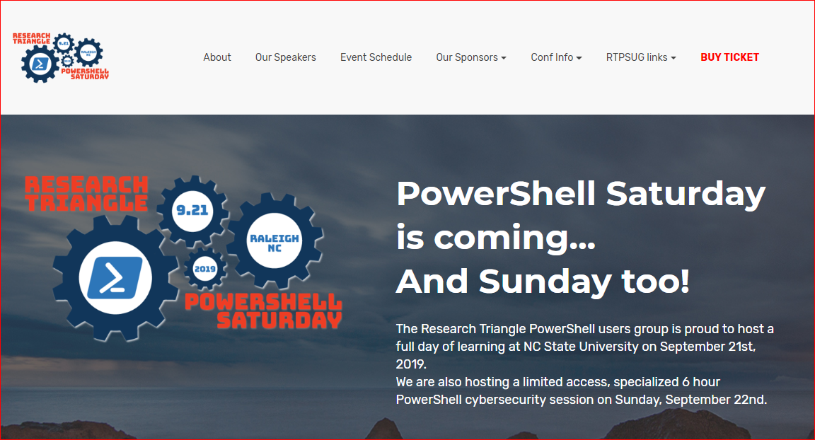 Research Triangle PowerShell Saturday